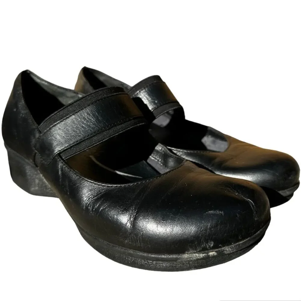 Dansko | Shoes | Dansko Lori Mary Jane Shoes Leather Heel Platform ...